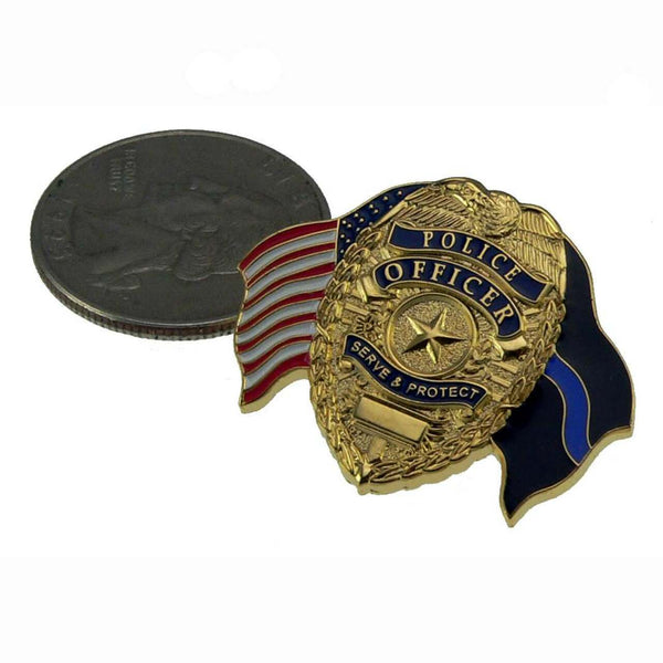 Police Lapel Pins | Blue Line Lapel Pins | iSupportLE