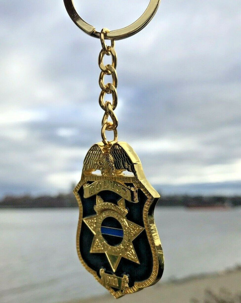 Police Badge Keychain | Police Logo Keychain | iSupportLE