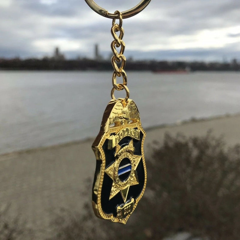 Police Badge Keychain | Police Logo Keychain | iSupportLE